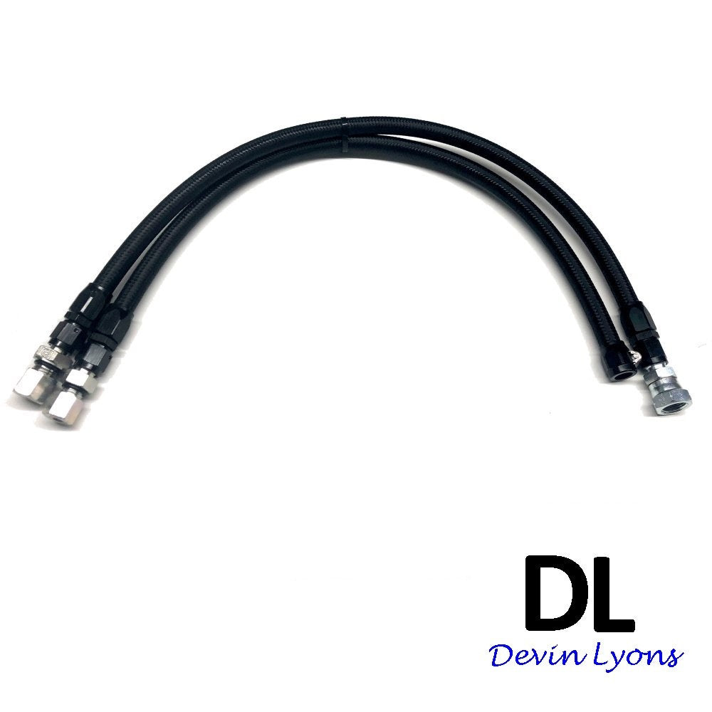 968 Braided Black Engine Fuel Line Kit – 944Store